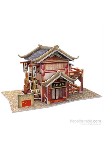 Cubic Fun 3D 29 Parça Puzzle Chinese Longxiang Tavern Cubic Fun 3D 29 Parça Puzzle Chinese Longxiang Tavern