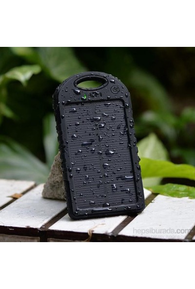 Apprise 4000 mAh Su Geçirmez Solar Taşınabilir Powerbank Şarj Aleti Siyah Apprise 4000 mAh Su Geçirmez Solar Taşınabilir Powerbank Şarj Aleti Siyah
