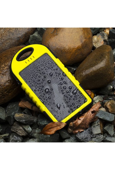 Apprise 4000 mAh Su Geçirmez Solar Taşınabilir Powerbank Şarj Aleti Sarı Apprise 4000 mAh Su Geçirmez Solar Taşınabilir Powerbank Şarj Aleti Sarı