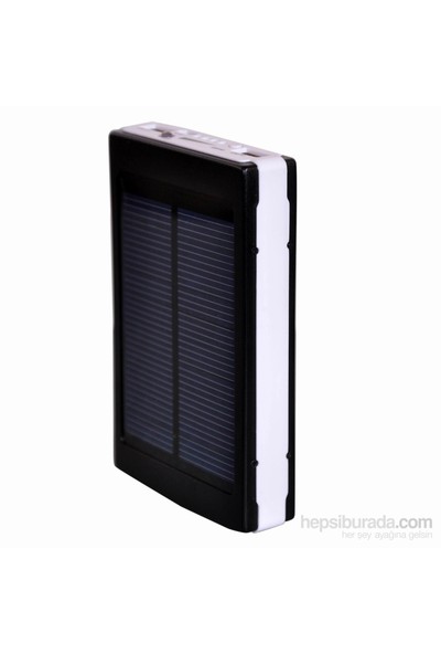 Apprise 8000 mAh Led Işıklı Solar Taşınabilir Powerbank Şarj Aleti Siyah Apprise 8000 mAh Led Işıklı Solar Taşınabilir Powerbank Şarj Aleti Siyah
