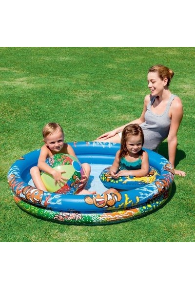 Bestway 51124 Çocuk Havuzu + Top + Simit Set