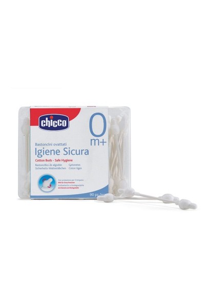 Chicco Emniyetli Kulak Temizleme Çubuğu / 64 Adet Chicco Emniyetli Kulak Temizleme Çubuğu / 64 Adet