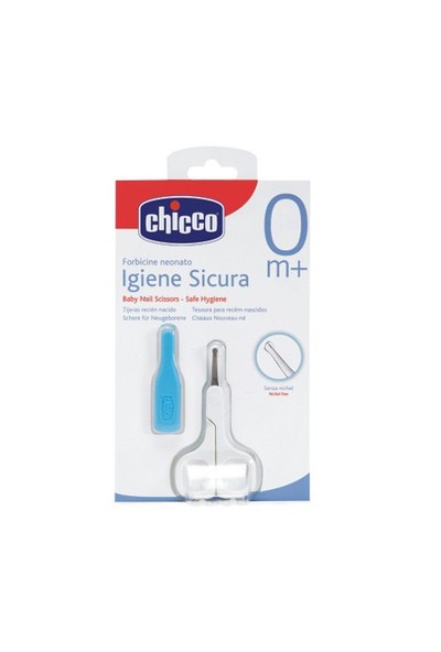 Chicco Bebek Icın Kapaklı Makas Mavi