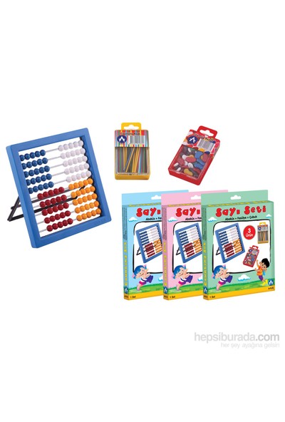 Ark Sayı Boncuğu + Fasülye + Çubuk
