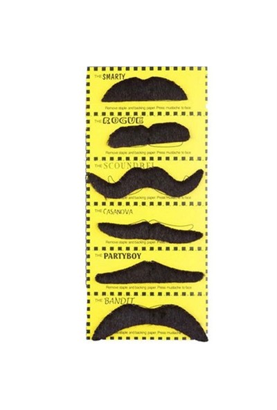 Pandoli 6 Lı Takma Bıyık Set