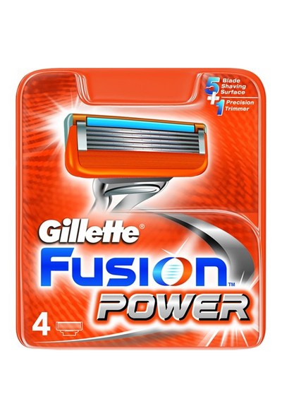 Gillette Fusion Power Yedek Bıçak 4'lü