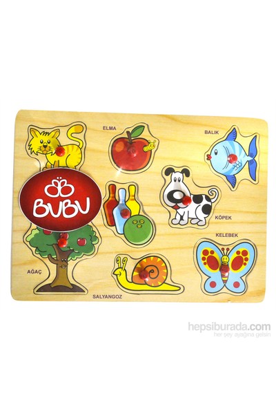Bu-Bu Ahşap Puzzle Hayvanlar Bubu-Ap0032 Bu-Bu Ahşap Puzzle Hayvanlar Bubu-Ap0032