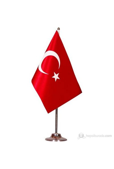Masa Bayrağı Tekli Direkli Türk Bayrağı
