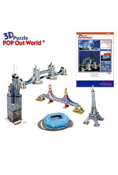 Scholas Puzzle World Famous Mini Architecture Series 1 (3 Boyutlu) Scholas Puzzle World Famous Mini Architecture Series 1 (3 Boyutlu)