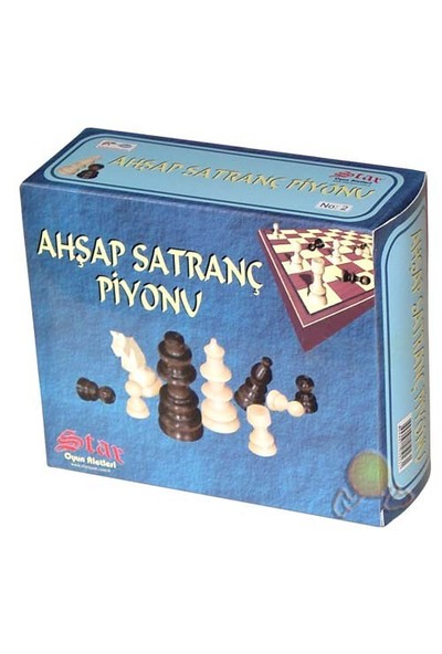 Star Satranç Piyonu Ahşap NO:2 Star Satranç Piyonu Ahşap NO:2