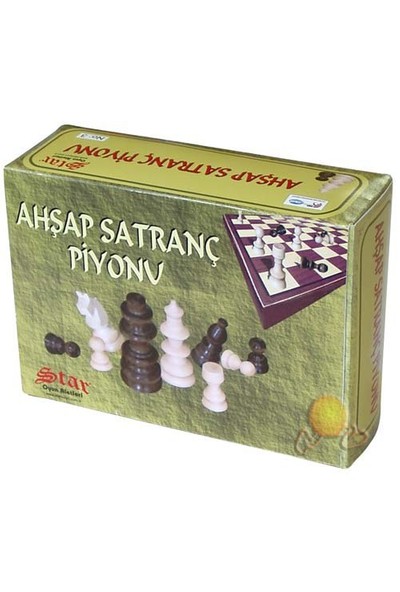 Star Satranç Piyonu Ahşap NO:3