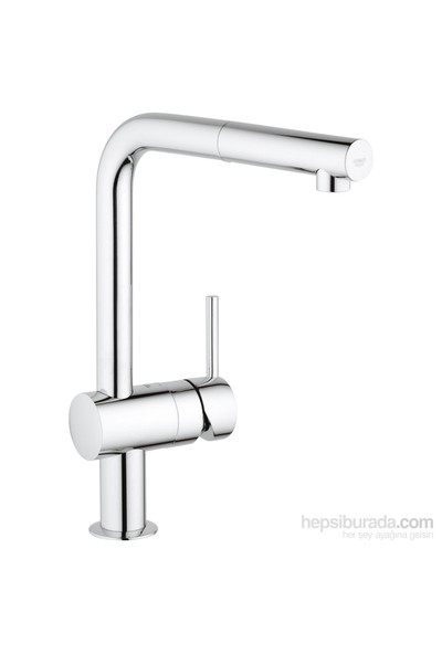 Grohe Minta Tek Kumandalı Spiralli Eviye Bataryası - 32168000 Grohe Minta Tek Kumandalı Spiralli Eviye Bataryası - 32168000