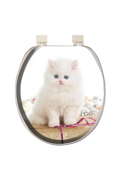 Desenli Süngerli Klozet Kapağı - 3340