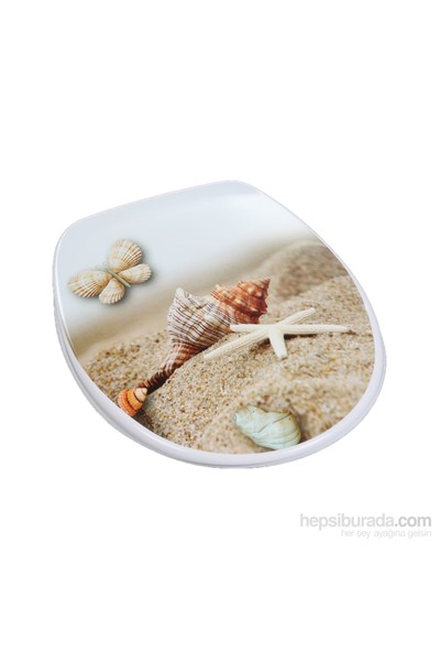 Kırılmaz Yengeç Desenli Klozet Kapağı