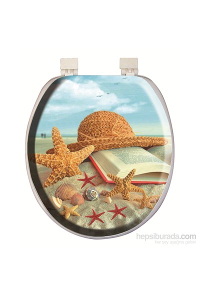 Desenli Süngerli Klozet Kapağı - 1178