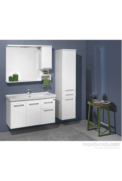 Orka Perge 100 Cm Banyo Dolabı Orka Perge 100 Cm Banyo Dolabı