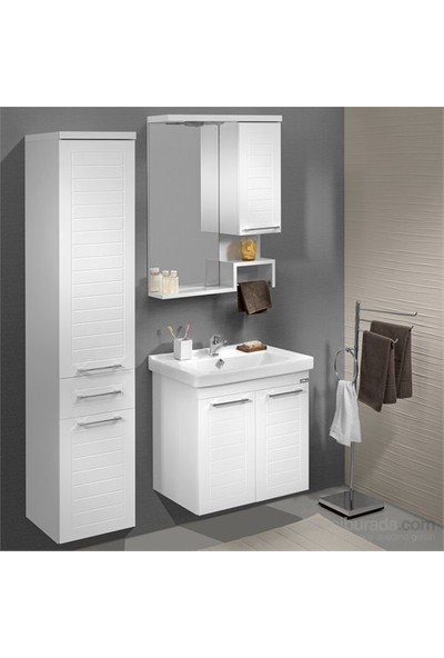 Orka Perge 65 Cm Banyo Dolabı Orka Perge 65 Cm Banyo Dolabı