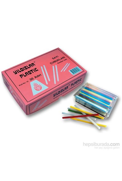 Yıldızlar Kod:016 Sayı Çubuğu Plastik Kutulu