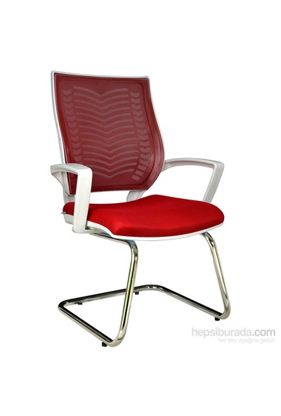 Bürocci Aletta Kromajlı Z Ayaklı Misafir Koltuğu Kırmızı 2102J0545 Bürocci Aletta Kromajlı Z Ayaklı Misafir Koltuğu Kırmızı 2102J0545