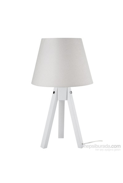 Modelight Trıpod Abajur Beyaz Ayak / Beyaz Şapka