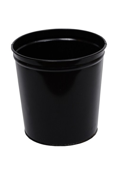 Monkey Metal Silindir Çöp Kovası (CK005) Siyah