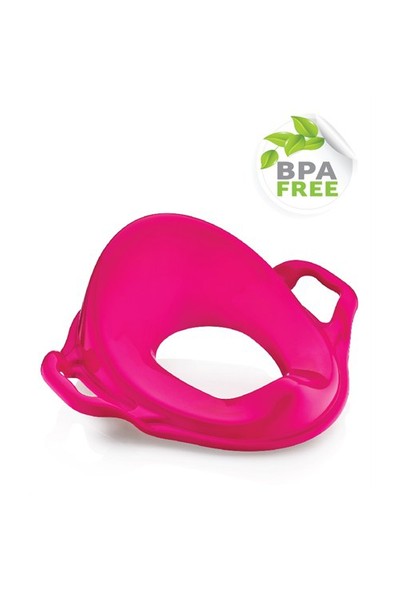 Dünya Plastik Kulplu Klozet Adaptörü Pembe Dünya Plastik Kulplu Klozet Adaptörü Pembe