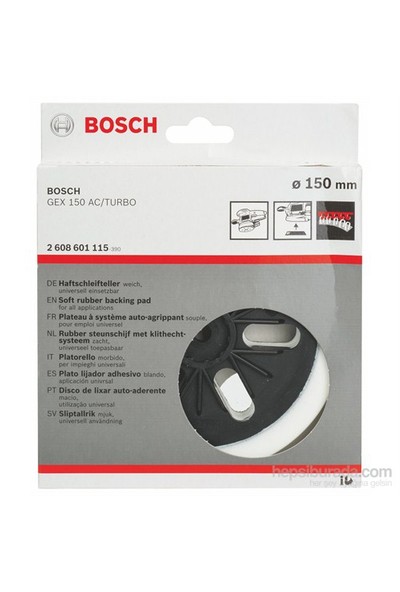Bosch - Zımpara Tabanı - Yumuşak, 150 Mm