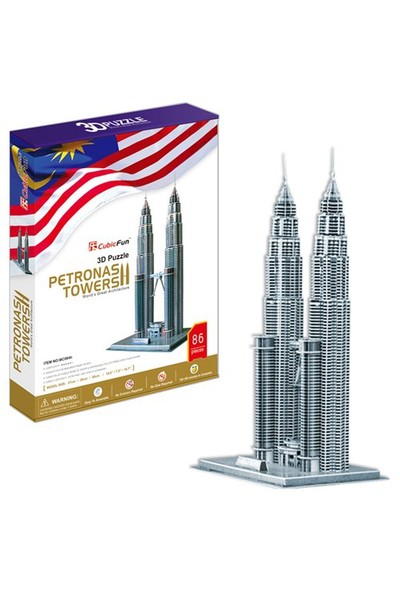 Cubic Fun Puzzle Petronas Towers (3 Boyutlu) Cubic Fun Puzzle Petronas Towers (3 Boyutlu)