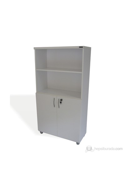 Vena Yarım Kapak Dolap Beyaz (80*35*150)