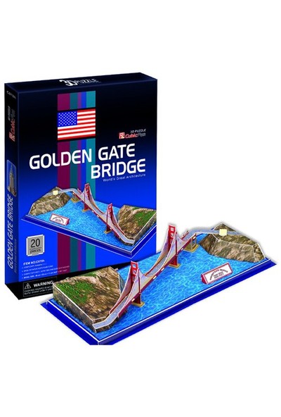Cubic Fun Puzzle Golden Gate Köprüsü (3 Boyutlu) Cubic Fun Puzzle Golden Gate Köprüsü (3 Boyutlu)