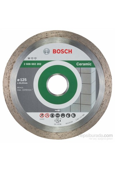Bosch - Standard Seri Seramik İçin Elmas Kesme Diski - 125 X 22,23 X 1,6 X 7 Mm Bosch - Standard Seri Seramik İçin Elmas Kesme Diski - 125 X 22,23 X 1,6 X 7 Mm