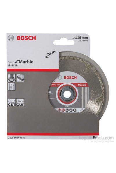 Bosch - Best Serisi Mermer İçin Elmas Kesme Diski - 115 X 22,23 X 2,2 X 3 Mm Bosch - Best Serisi Mermer İçin Elmas Kesme Diski - 115 X 22,23 X 2,2 X 3 Mm