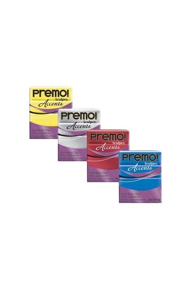 Sculpey Premo Accent 57 gr. Fırınlanabilir Kil 18K Altın 5055