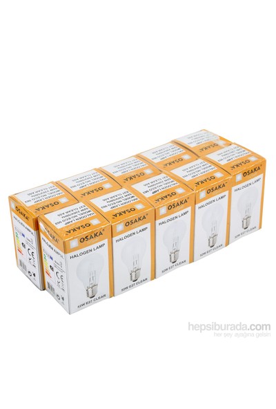 Osakalight 230V 52W E27 Ass Eco Halojen Ampul 10'lu Paket Osakalight 230V 52W E27 Ass Eco Halojen Ampul 10'lu Paket