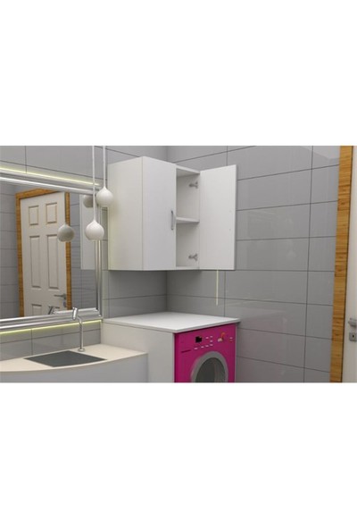 Bmd 2Kapaklı Makine Üstü Duvar Dolabı