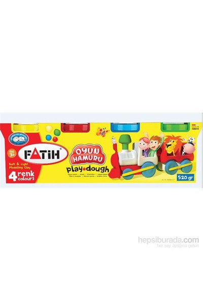Fatih 4 Renk Oyun Hamuru (4*130=520gr)