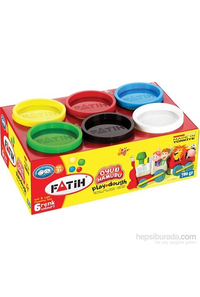 Fatih 6 Renk Oyun Hamuru (6*130=780gr)