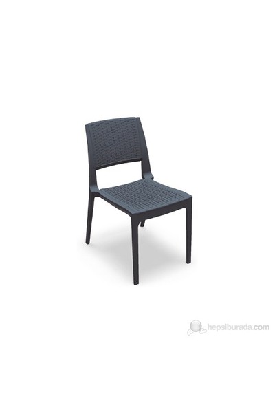 Siesta 830 Verona Kolsuz Sandalye Koyu Gri - 4 Adet