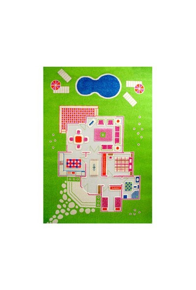 İvi Evcilik Oyun Halısı Yeşil İvi Evcilik Oyun Halısı Yeşil