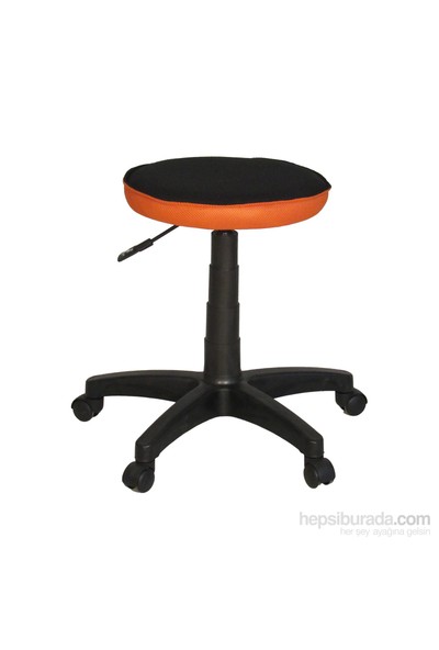 Türksit Amortisörlü Tabure File Turuncu