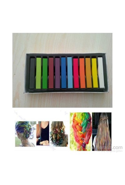 Hepsi Dahice Magic Hair - Saç Tebeşiri 12 Renk Hepsi Dahice Magic Hair - Saç Tebeşiri 12 Renk