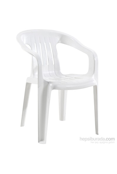 Papatya Elit Koltuk Plastik Beyaz