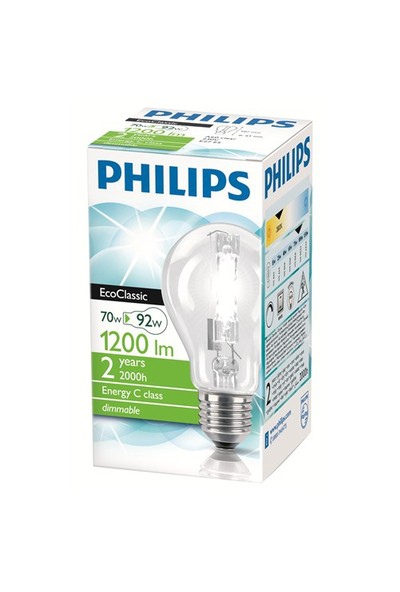 Philips EkoKlasik Tasarruflu Ampul 70W E27 230V A60 CL 1CT/30 - Sarı Işık Philips EkoKlasik Tasarruflu Ampul 70W E27 230V A60 CL 1CT/30 - Sarı Işık