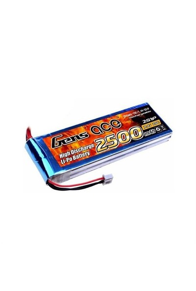 Gens Ace 2500Mah 7.4V 25C 2S1p Lipo Batarya Gens Ace 2500Mah 7.4V 25C 2S1p Lipo Batarya
