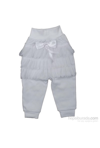 Kardelya Tek Alt 5300 Fırfırlı Beyaz Kardelya Tek Alt 5300 Fırfırlı Beyaz