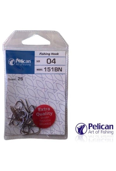 Pelican 1144 No.1 Blck/nı Sazan İğnesi (25'li pk.) Pelican 1144 No.1 Blck/nı Sazan İğnesi (25'li pk.)