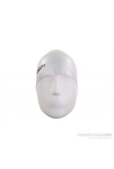 Speedo Plain Moulded Silicone Beyaz Çocuk Yüzücü Bonesi SP8709900010