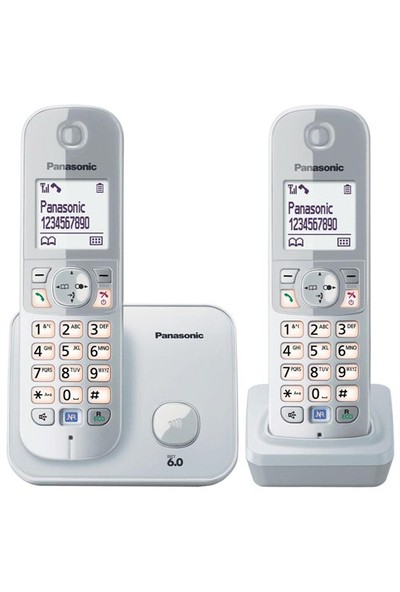 Panasonic Dect Telefon KX-TG6812 Duo Beyaz