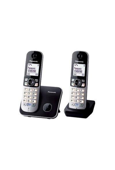 Panasonic KX-TG6812 Çift Ahizeli Dect Telsiz Telefon Panasonic KX-TG6812 Çift Ahizeli Dect Telsiz Telefon