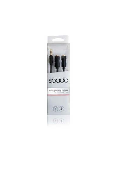 Spada Headphone/Speaker Stereo Splitter 1X3,5 Mm Jack | 2X3,5 Mm (Siyah) Spada Headphone/Speaker Stereo Splitter 1X3,5 Mm Jack | 2X3,5 Mm (Siyah)